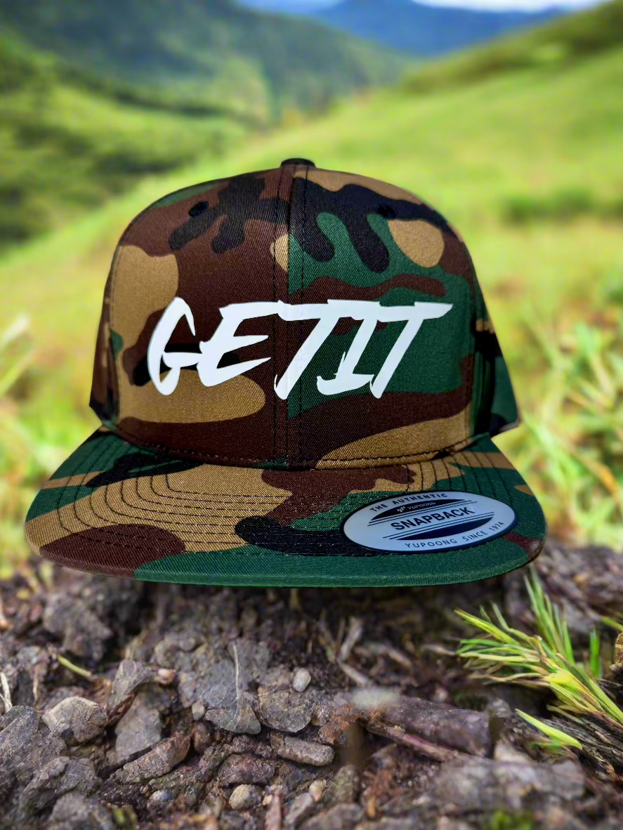 Camo GETIT Snapback hat! – GETIT LLC
