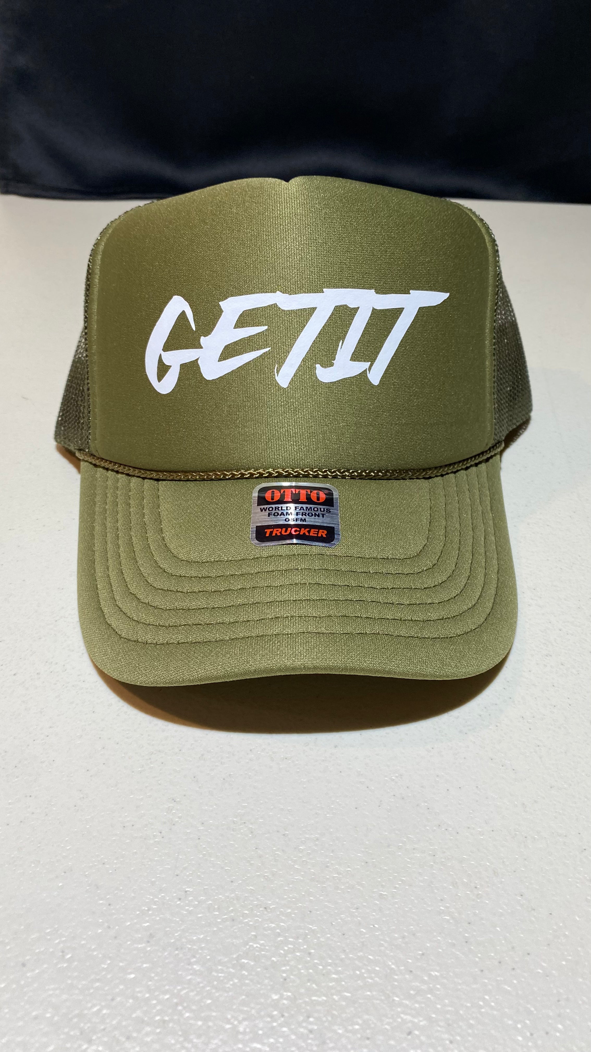 Military Green Trucker Hat – GETIT LLC