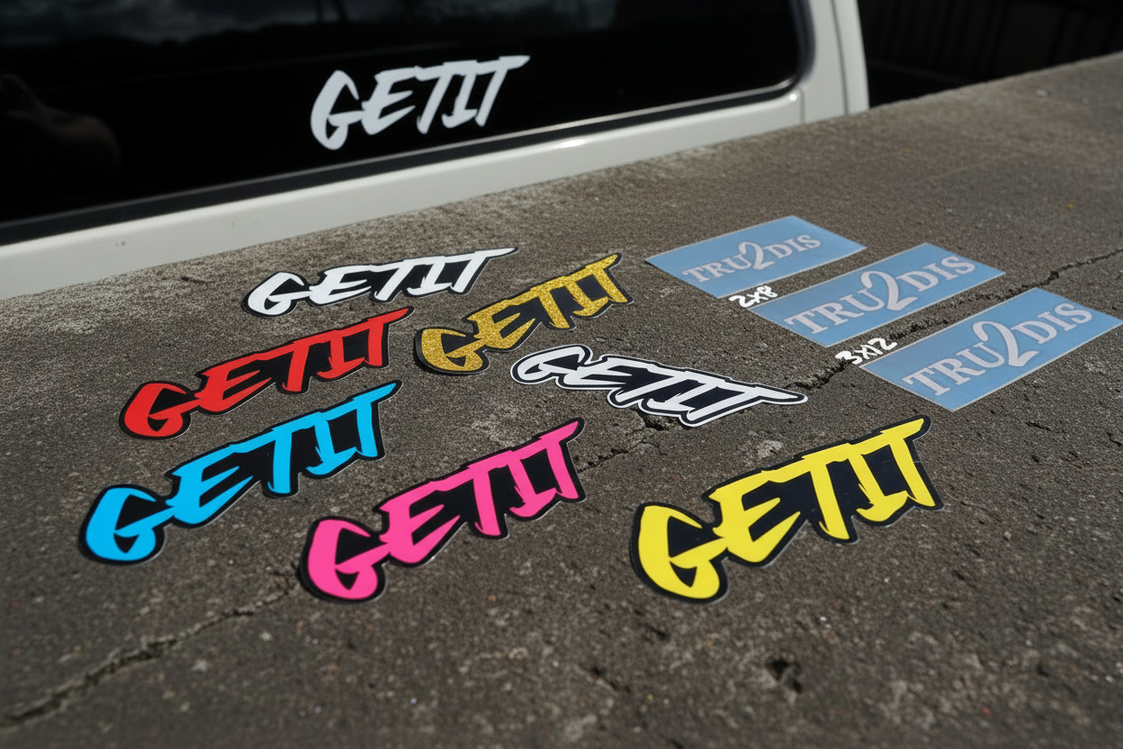 GETIT Sticker Variety Pack – 4 Fan-Favorite Designs – GETIT LLC