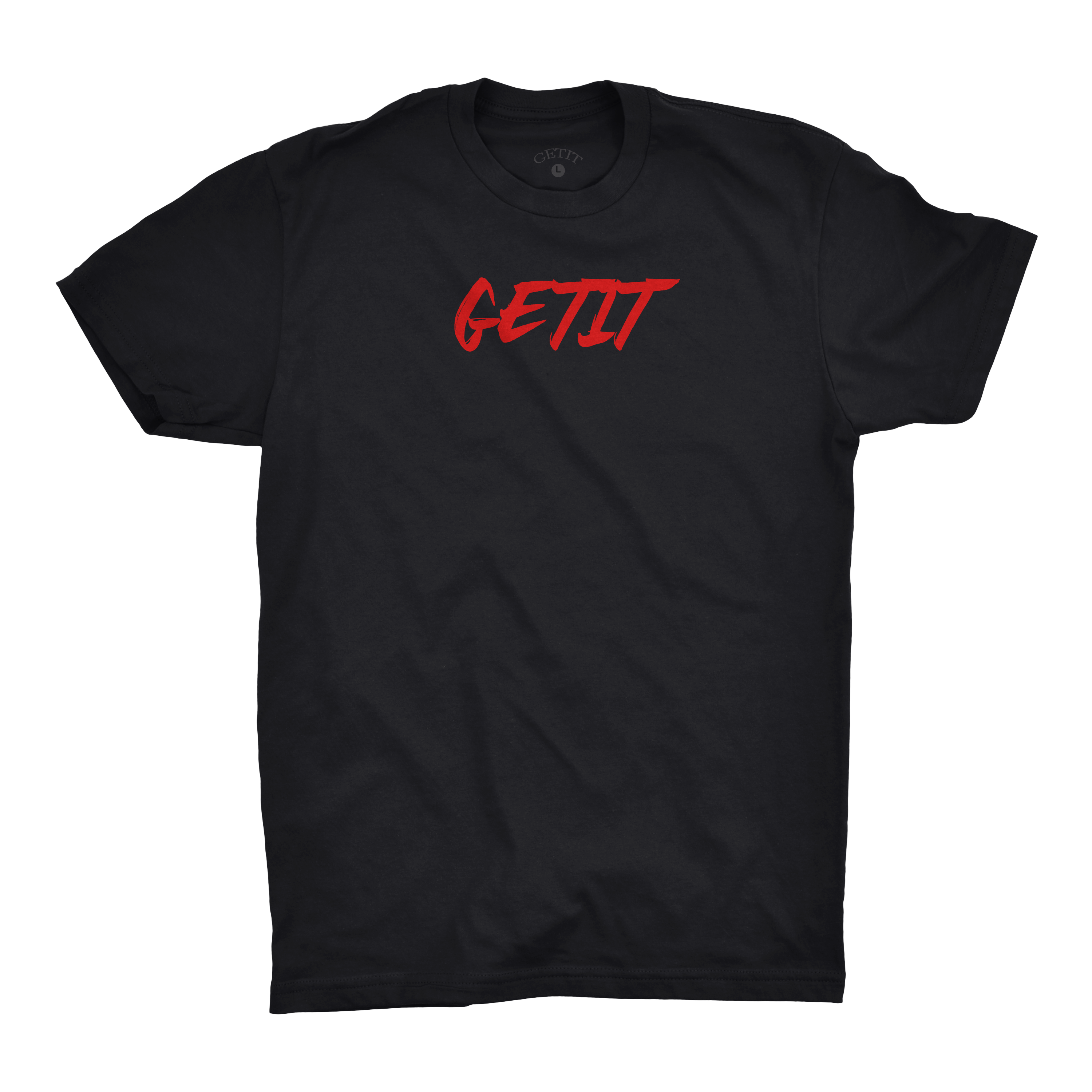 Black Shirt RED Logo – GETIT LLC