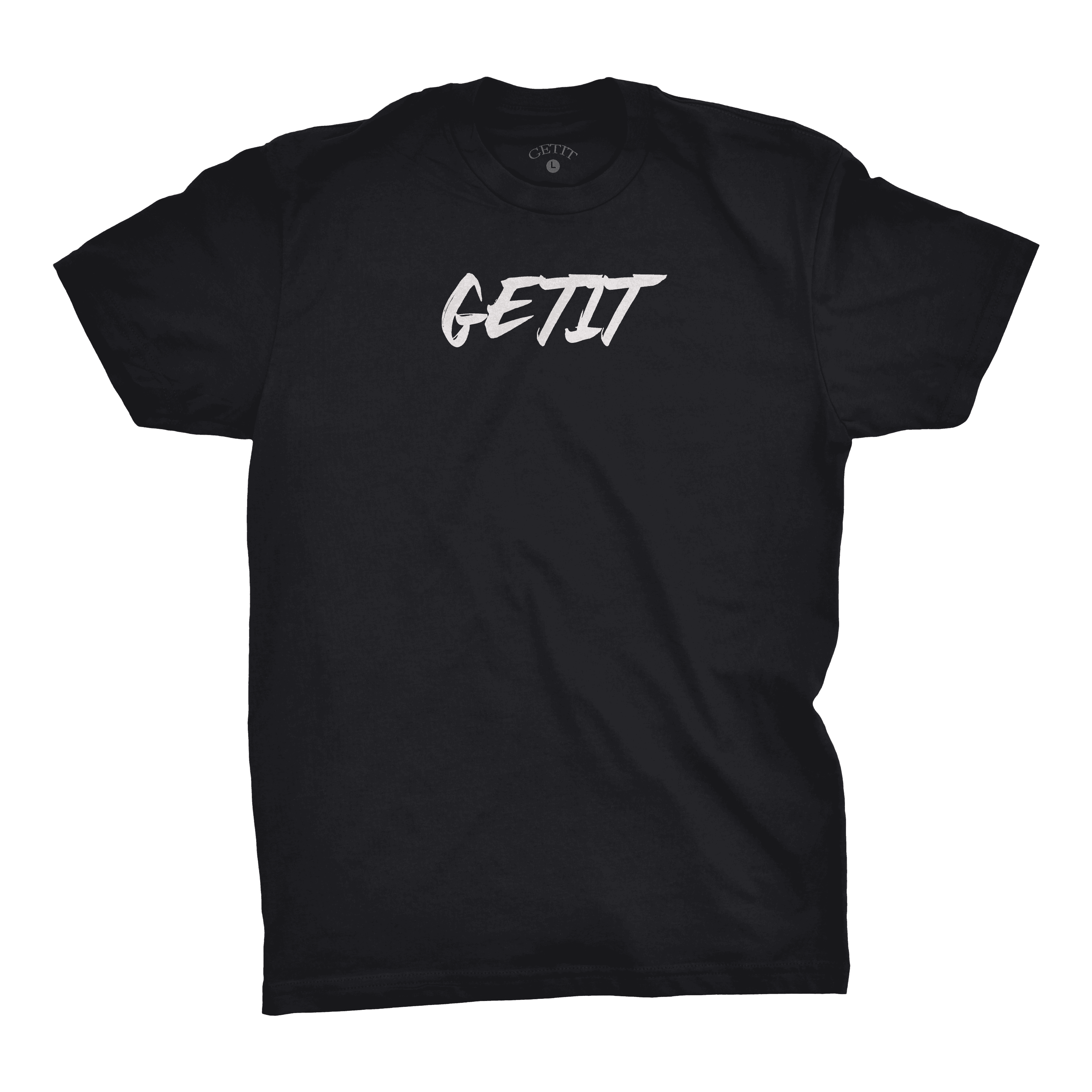 Black Shirt WHITE Logo – GETIT LLC
